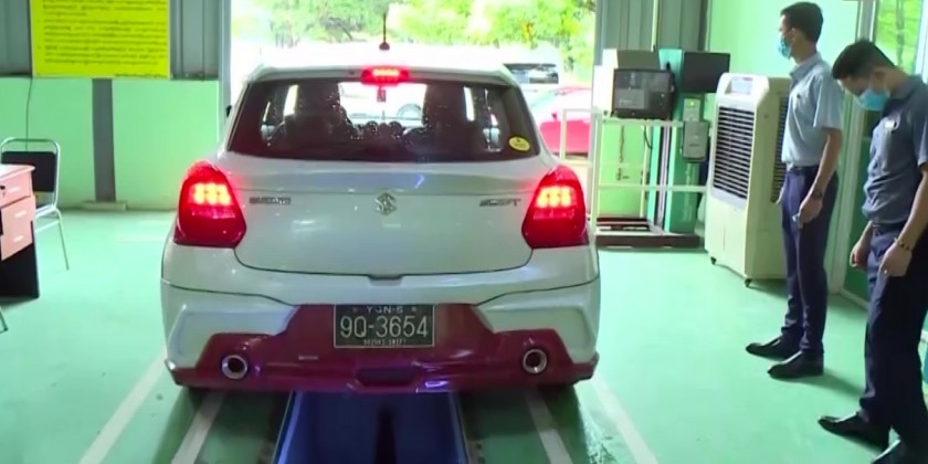Vehicle Registration: Western Yangon Department checks 100 vehicles ...