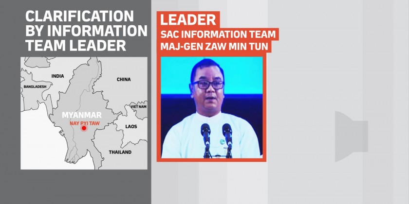 Myanmar Situation Update: SAC Information Team makes clarifications ...