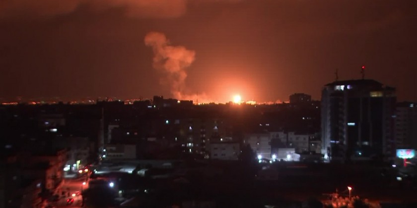 Blasts seen along Gaza skyline amid Israel strikes | Myanmar ...