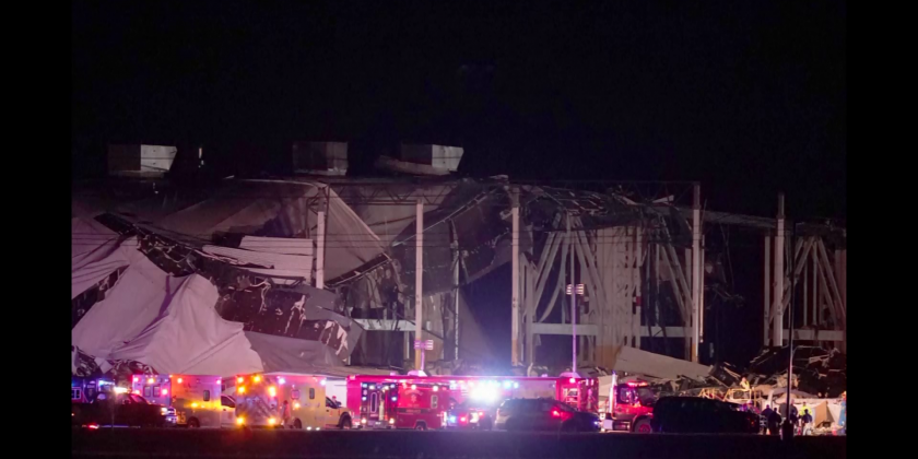 STILLS: Amazon warehouse damaged in Illinois storm | Myanmar ...