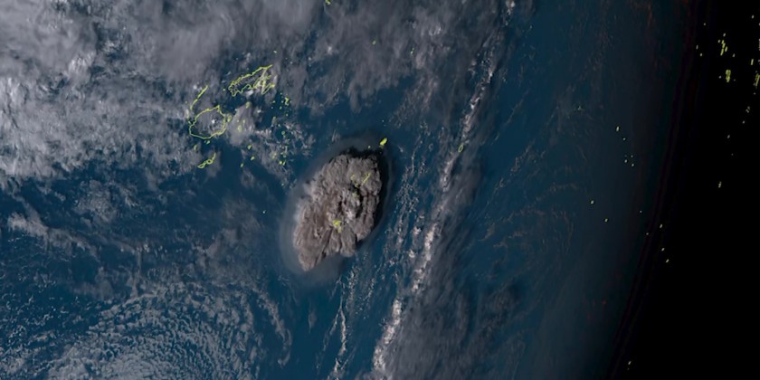Satellite images show scale of Tonga eruption | Myanmar International TV