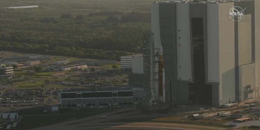 NASA rolls out integrated SLS and Orion spacecraft | Myanmar ...