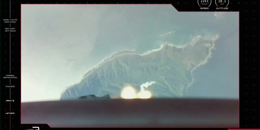 Rocket captured mid-air after launch and re-entry | Myanmar ...