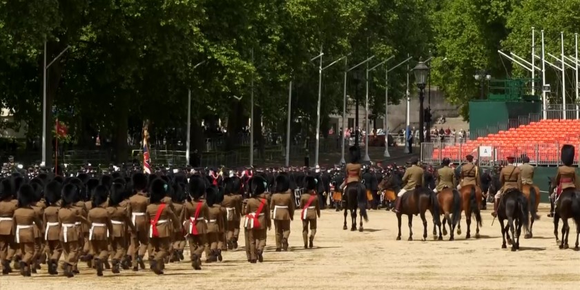 Final Trooping the Colour drill ahead of UK Jubilee | Myanmar ...