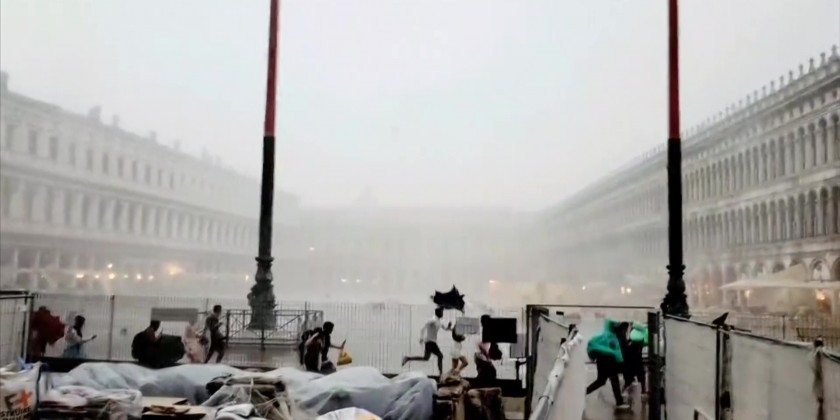 UGC shows storm hitting St. Mark's square in Venice | Myanmar ...