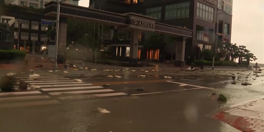 Damage in Busan after typhoon makes landfall | Myanmar International TV