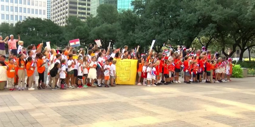 Queen Maxima of the Netherlands visits Houston | Myanmar International TV