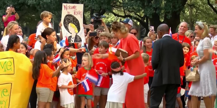 Queen Maxima of the Netherlands visits Houston | Myanmar International TV