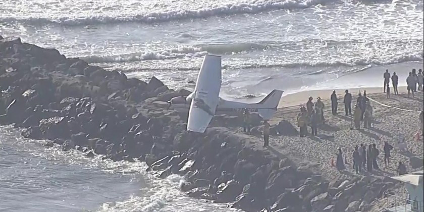 Small plane lands on beach, no injuries reported | Myanmar International TV