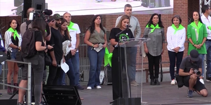 Protest against bull fighting outside Spain bull-ring | Myanmar ...