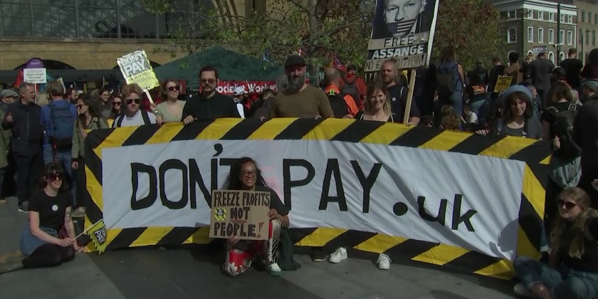 Protest in London over soaring energy prices | Myanmar International TV