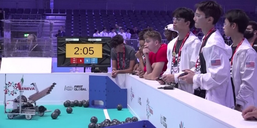 High school students compete with robots in Geneva | Myanmar ...