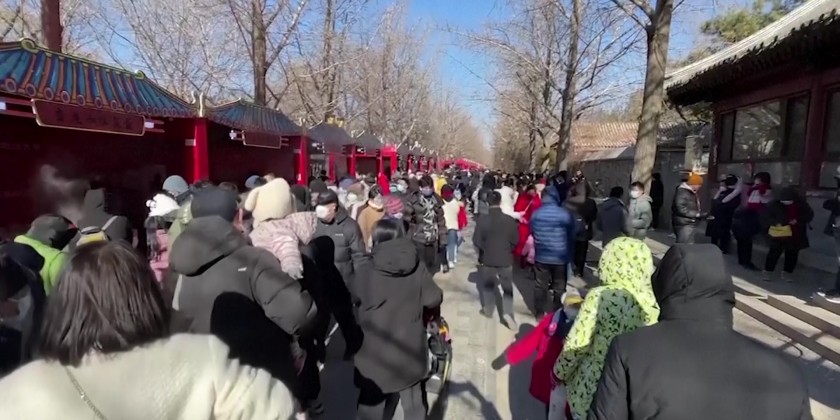 Crowds visit Beijing temple fairs at Lunar New Year | Myanmar ...