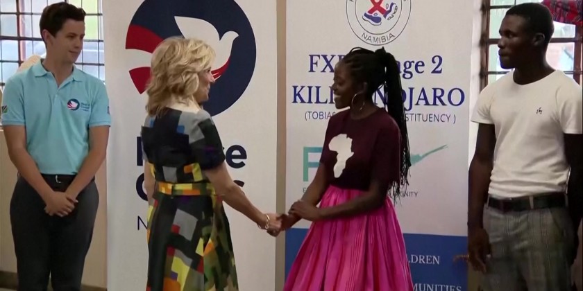 US First Lady visits non-profit at work in Namibia | Myanmar ...