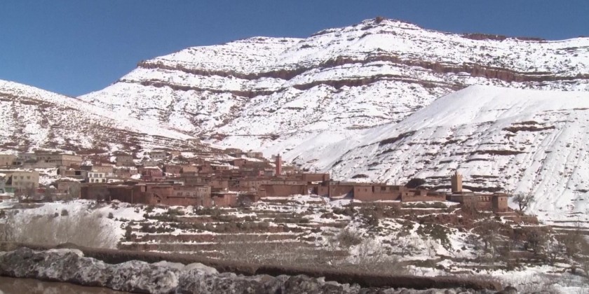 Heavy snowfall in Moroccan mountains | Myanmar International TV