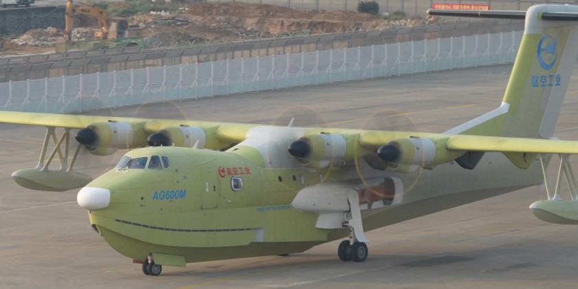 China puts all four prototypes of AG600M amphibious aircraft into ...