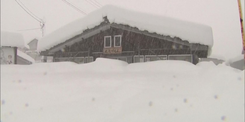 Winter storm causes heavy snowfalls in central Japan | Myanmar ...